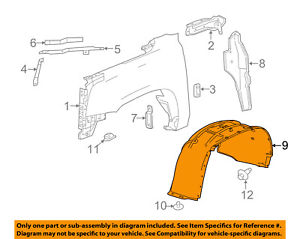 بطانة رفرف امامي يمين 22806319 , كافة القطع | سبيرو
